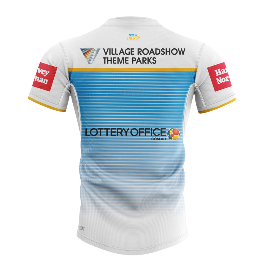 2025 Gold Coast Titans NRLW Mens Replica Away Jersey - White – Gold ...