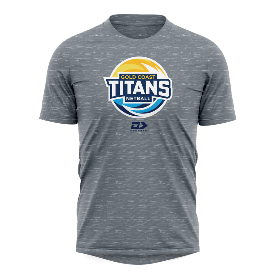2025 Gold Coast Titans Netball Mens Graphic Tee - Grey Marle – Gold ...